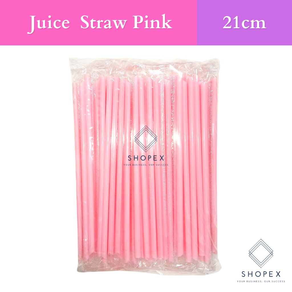 Thin Straw Individual Wrapped (100 pcs/ pack)/ Assorted Juice Straw ...
