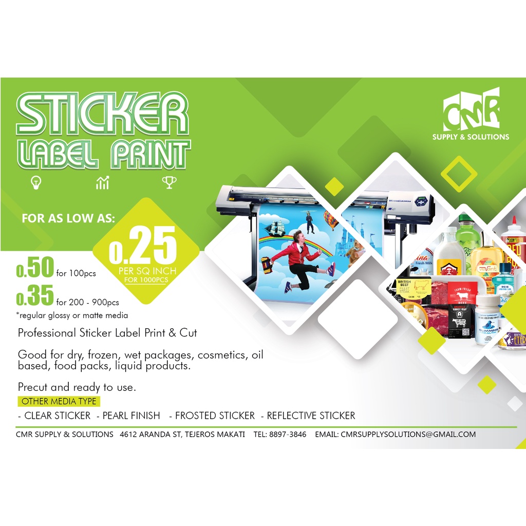 Sticker Label Piso Print 2x2 1000pcs | Shopee Philippines