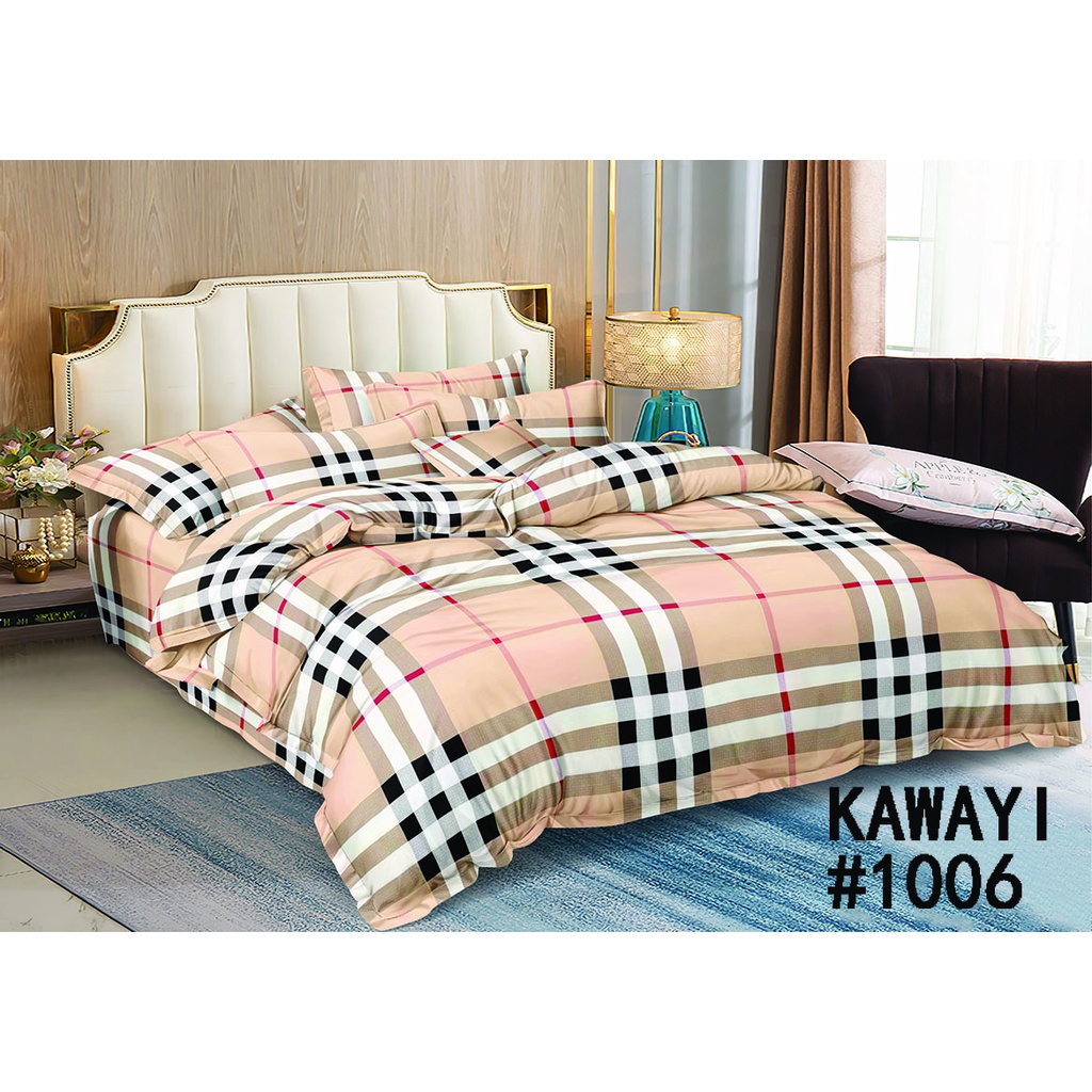 New!! 3in1 Garterized Bedsheets Semi Cotton (2pcs pillow case+1fitted ...