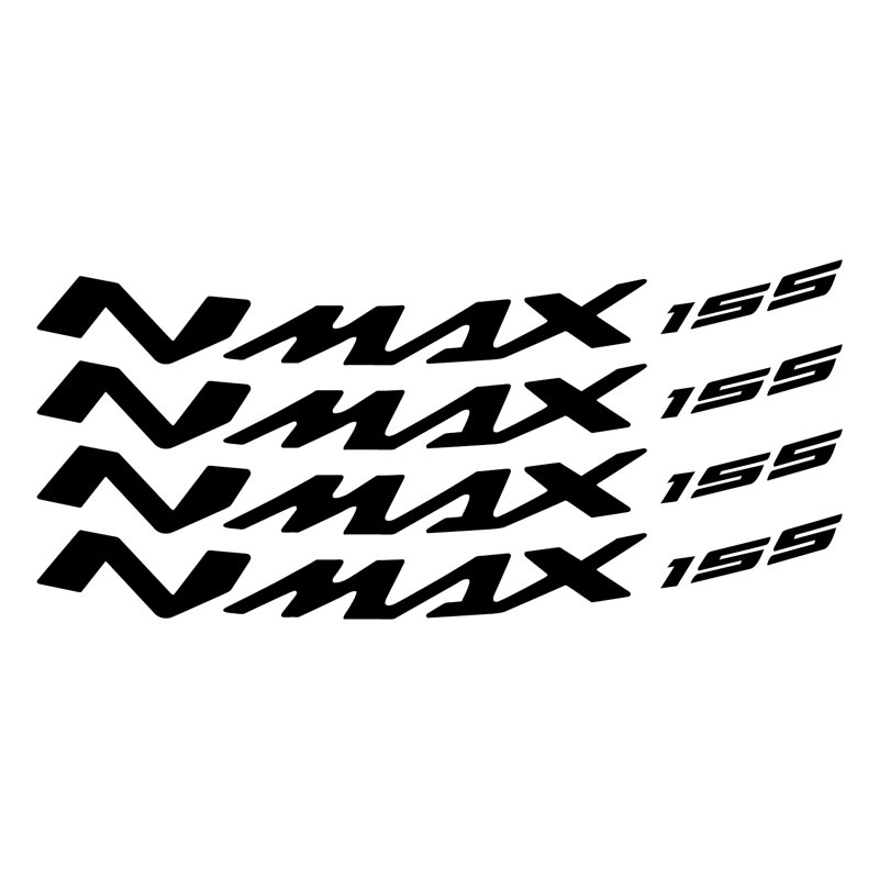 Reflective NMAX 155 Wheel Stickers Motorcycle Tire Strips Racing Rim ...