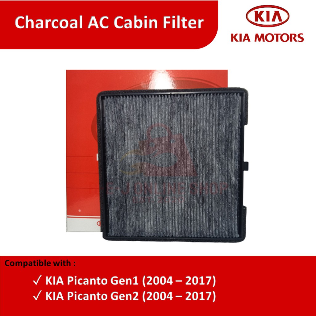 Charcoal AC Cabin Filter for KIA Picanto Gen1 (2004 - 2017), KIA ...