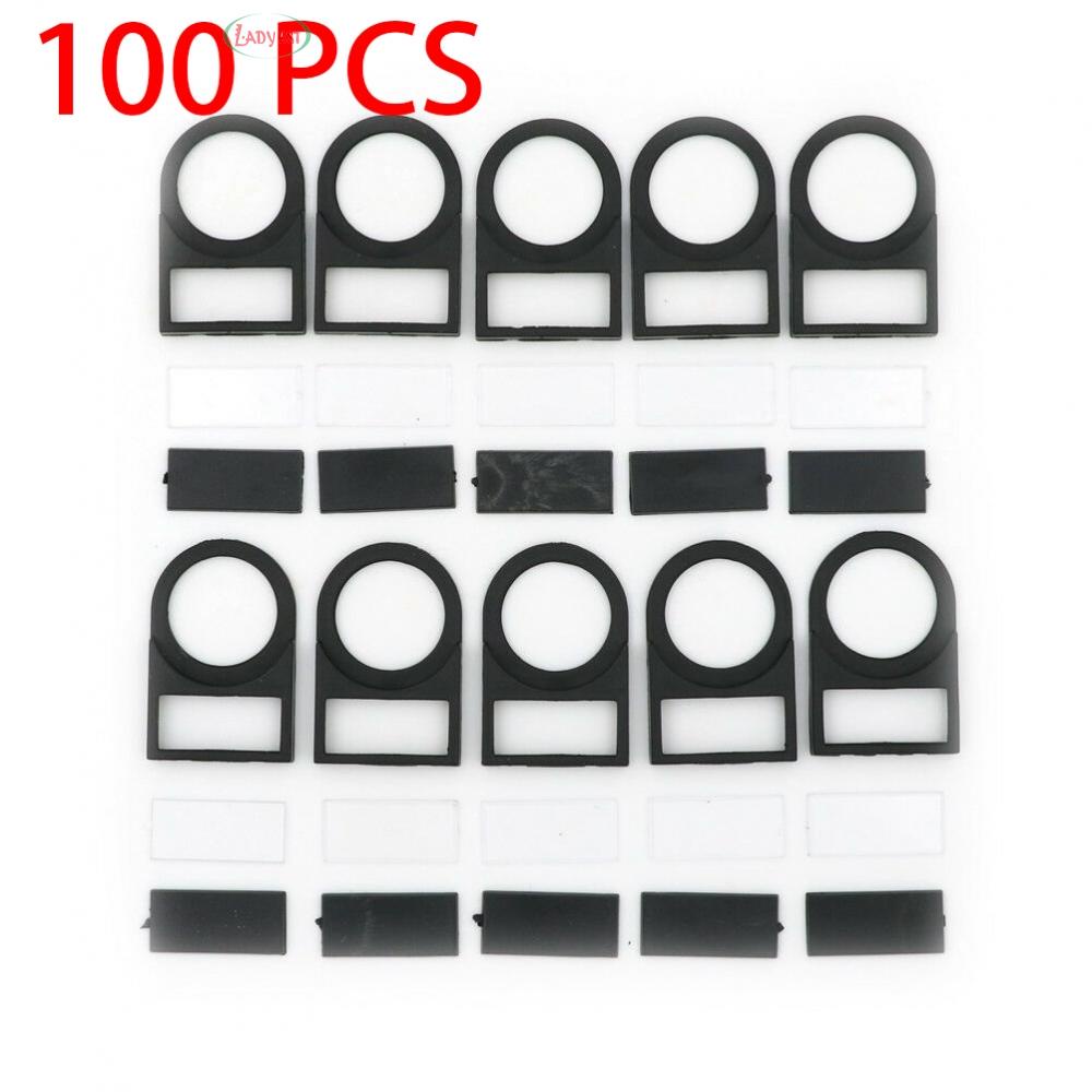 100pcs Push Button Switch Panel Label Frame Push Button Mounting Size ...