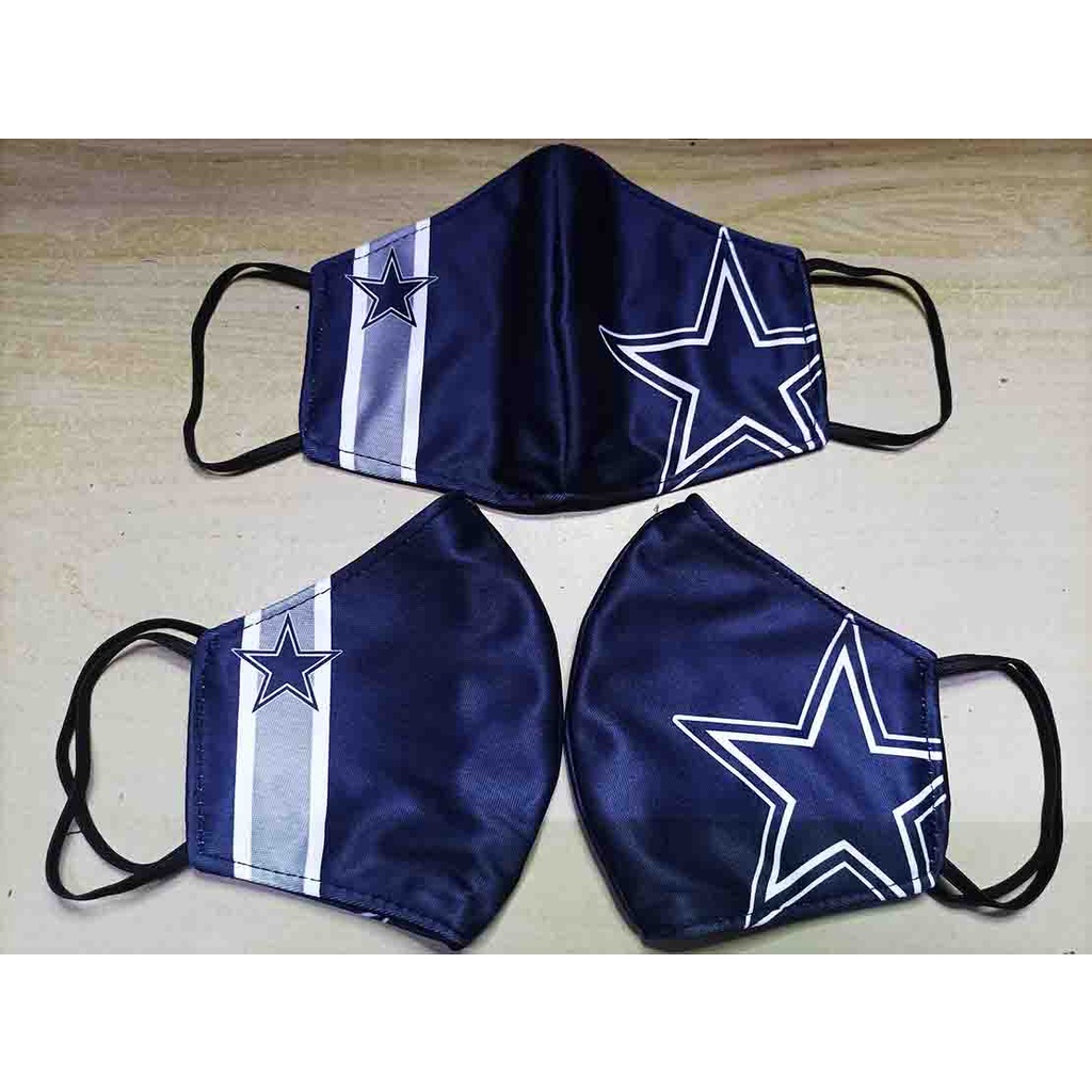 COWBOYS - 2 Ply Quality Washable Stylish Face Mask | Shopee Philippines