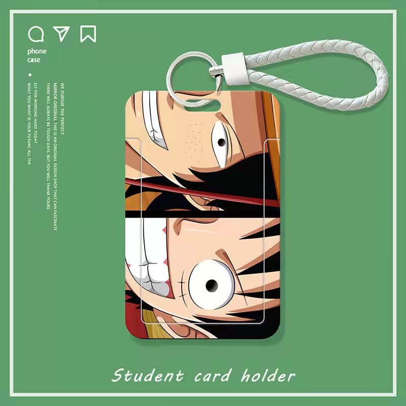 Anime One Piece ID card holder Student card cover bus card protection ...