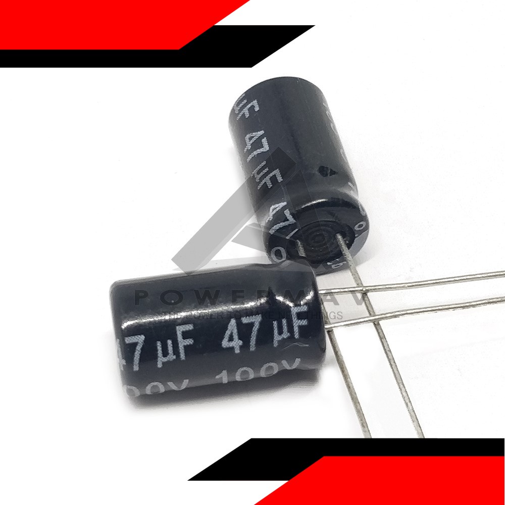 2pcs original 47uf 100v capacitor Electrolytic Capacitor Low Leakage ...