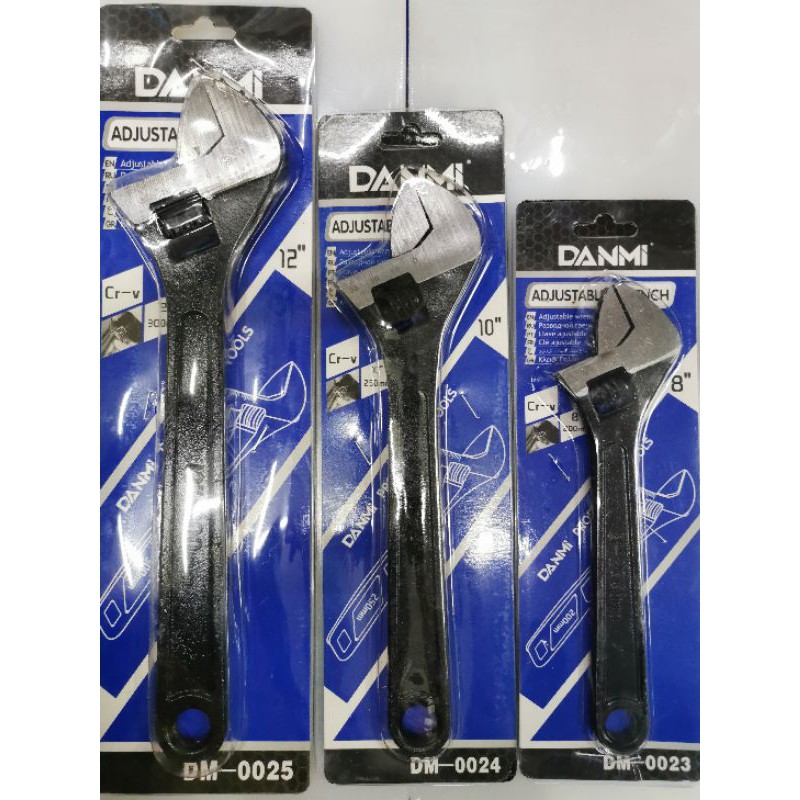 Adjustable Wrench Chromium Plated Open End Wrench Universal Wrench (Katala 12,10,8 ) | Shopee ...