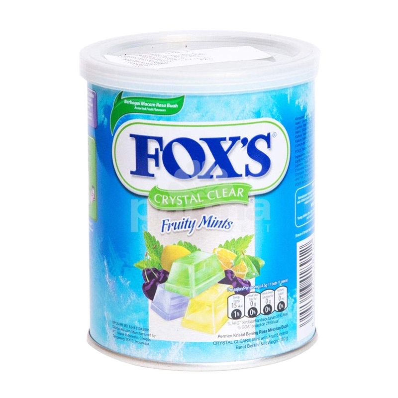 Fox’s Crystal Clear Candy in Tin Can 180g | Pouch 125g or 90g | Shopee Philippines