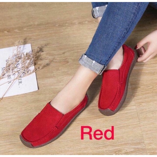 cod korean ladies loafer shoes 6 colors available 35–40 | Shopee ...