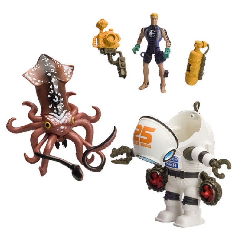 Deep Sea Adventure Rescue Giant Creature Playset - Giant Squid, ocean ...