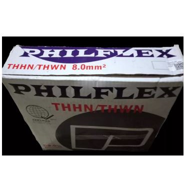 Philflex THHN Wire 8.0 mm Stranded AWG 8/7 150 Meters per Roll ...