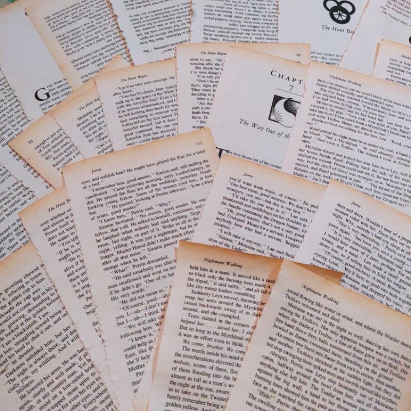 Vintage Novel Paper (Junk Journal) | Book Pages | Shopee Philippines