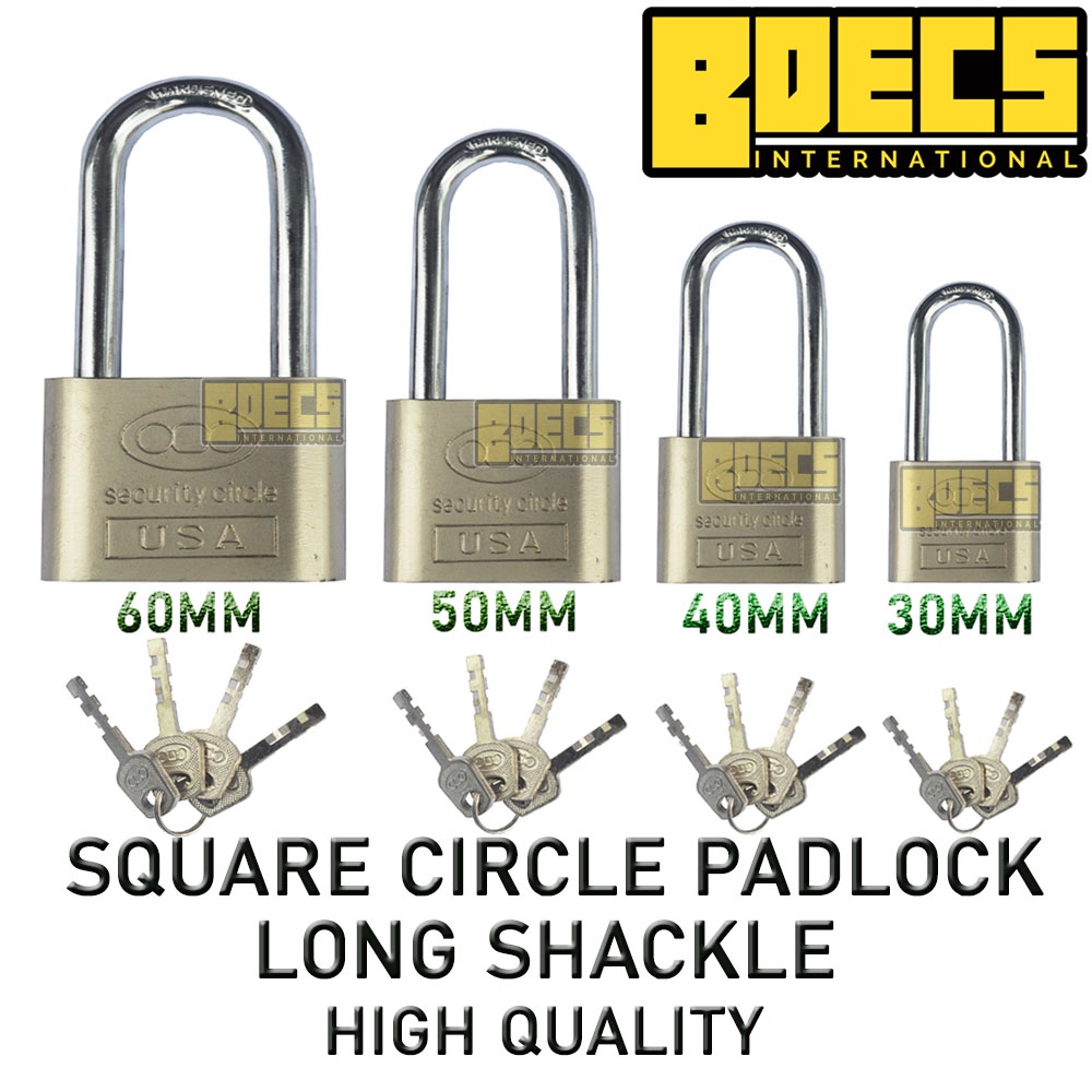 Padlock Security Circle Heavy Duty Long Shackles (1pc) | Shopee Philippines