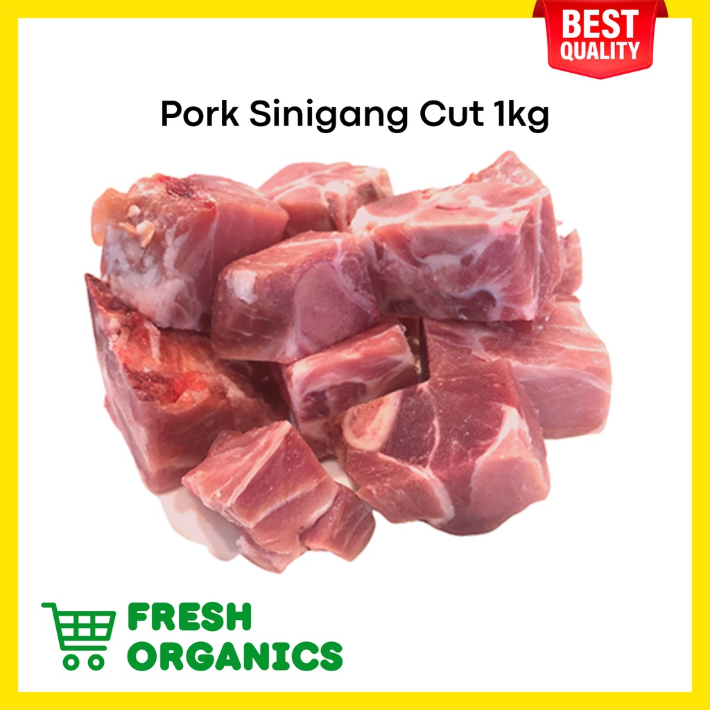 FRESH ORGANICS Pork Sinigang Cut 1kg | Shopee Philippines