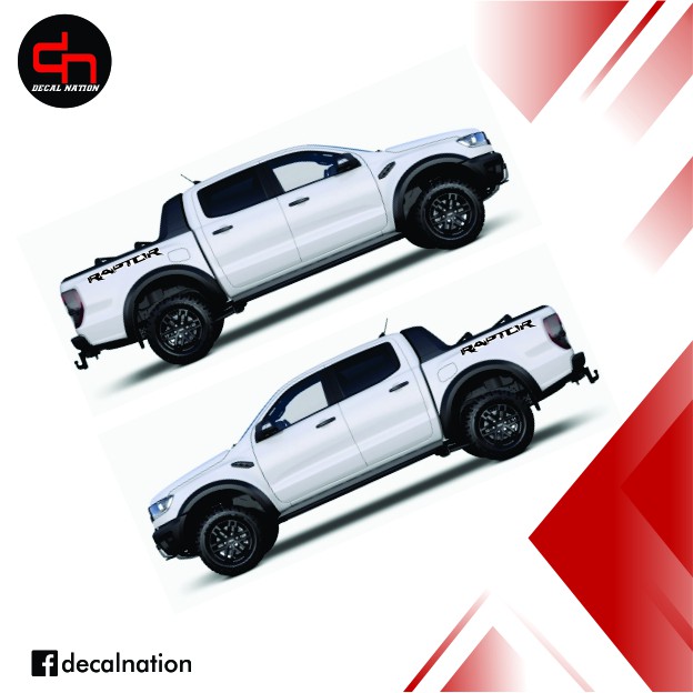 Ford Ranger RAPTOR logo 35" x 5.91" inches Black and White Color Design ...