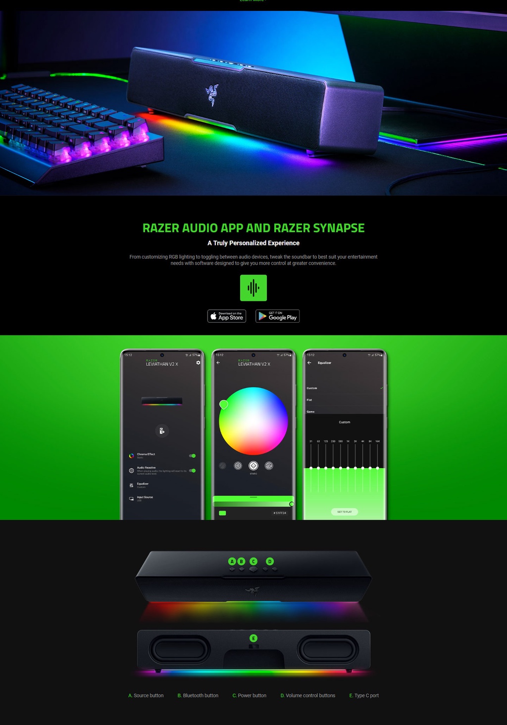 Razer Leviathan V2 X - Sound Bar Bluetooth Speaker PC Gaming | Shopee ...