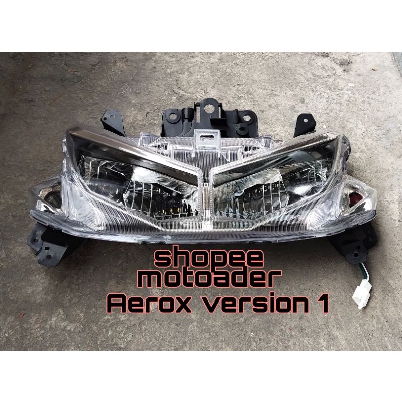 Headlight Yamaha Aerox v1 Head light High Quality | Shopee Philippines