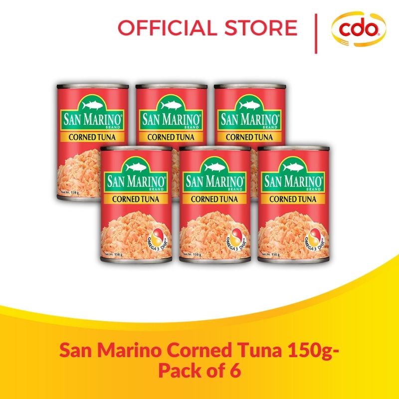 SAN MARINO Corned Tuna 150g - Pack of 6 | Shopee Philippines