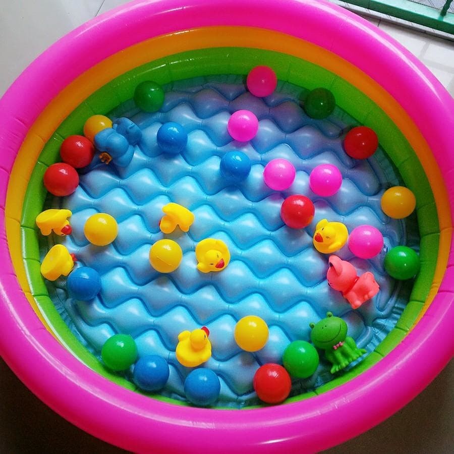 INTEX SWIMMING POOL SIZE 57412 114X25 SWIMMING POOL BALL RAINBOW ...