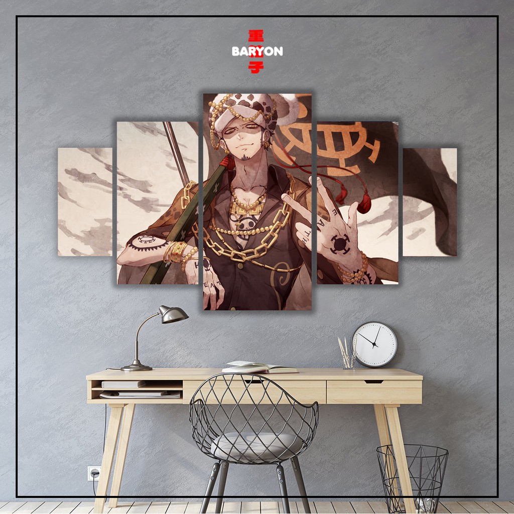 KAYU HIASAN DINDING Baryon Wall Decor ONE PIECE TRAFALGAR LAW 1 Set ...