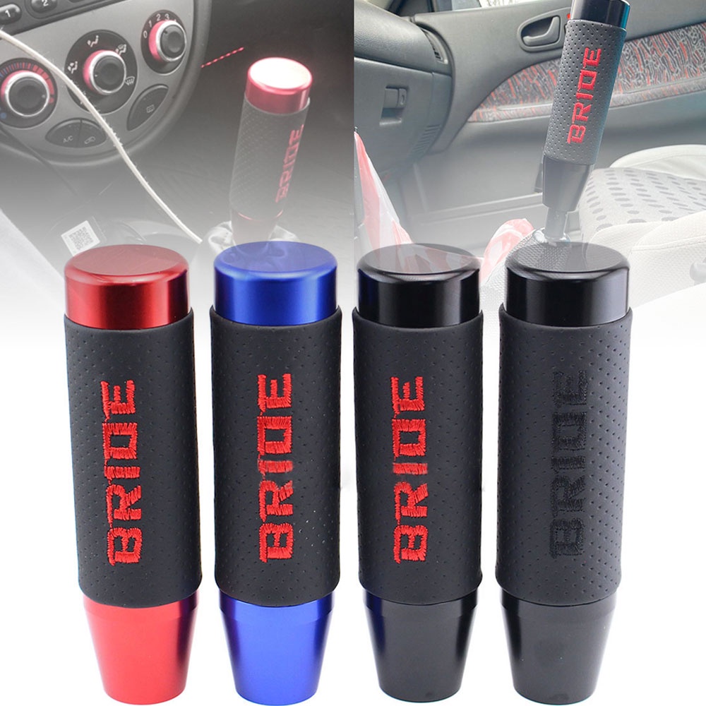 BRIDE Gear Shift Knob Aluminum Leather 13 CM JDM Universal Shifter ...