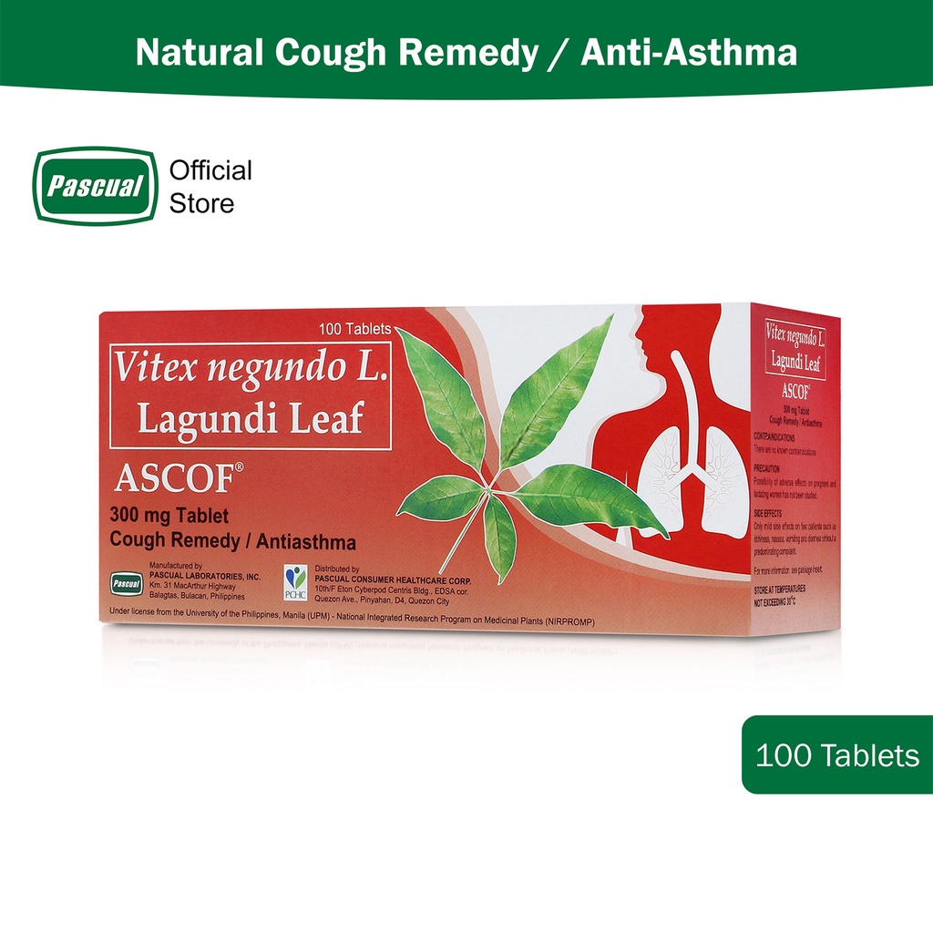 ASCOF® Regular 300mg Tablet 100s | Shopee Philippines