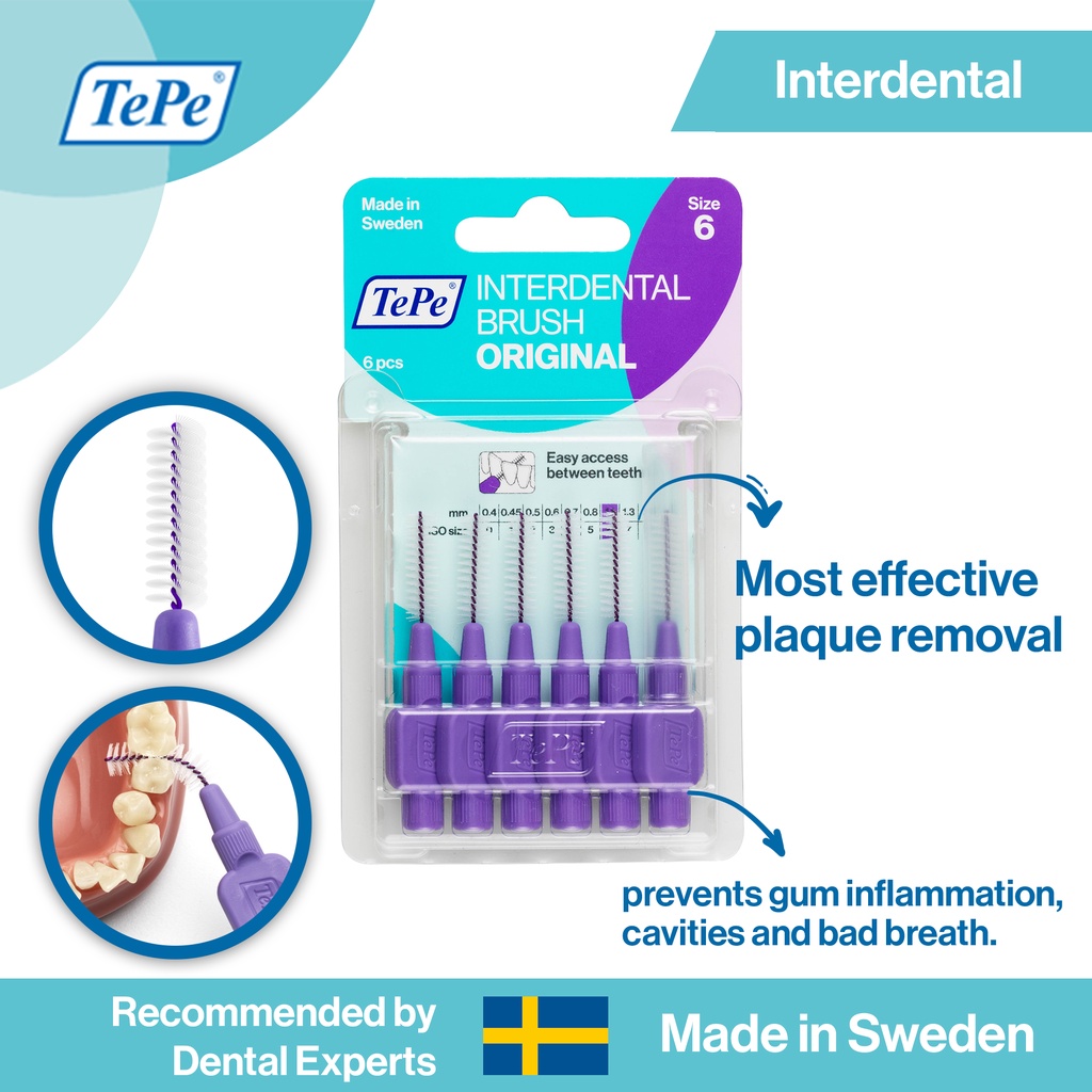 TePe Original Interdental Brush - Purple 1.1 mm | Shopee Philippines