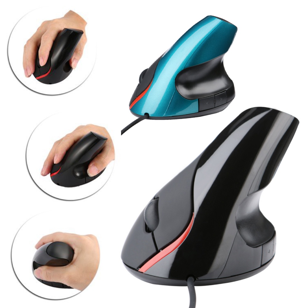 Ergonomic Vertical Mouse Wired USB Optical Computer Mouse Gaming Laptop ...