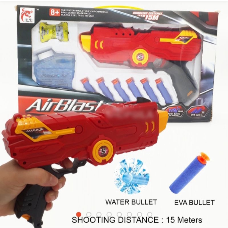 Air Blaster 2in1 Water Bullet Gun Series Toy Gift Set Mall pull Out ...