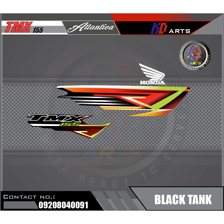 Honda TMX 155 "Atlantica" Decals, quality print, computerized cut ...