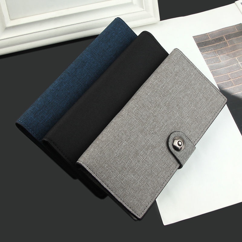 2022 New Style Wallet Men's Long Style+Short Canvas High-End Young ...