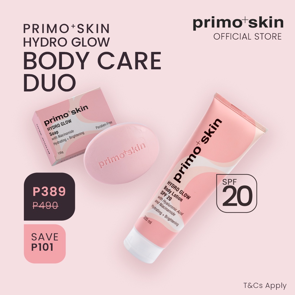 Primo+Skin Hydro Glow Body Care Duo Body Lotion 300ml and Body Soap ...