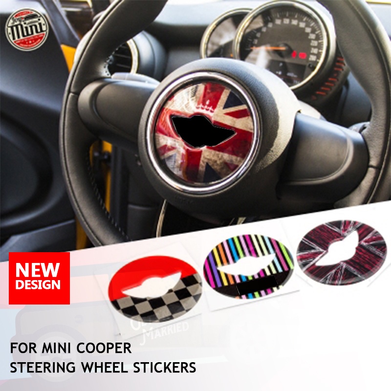 Steering Wheel Stickers For Mini cooper Accessories R50R52 R53 R55 R56 ...