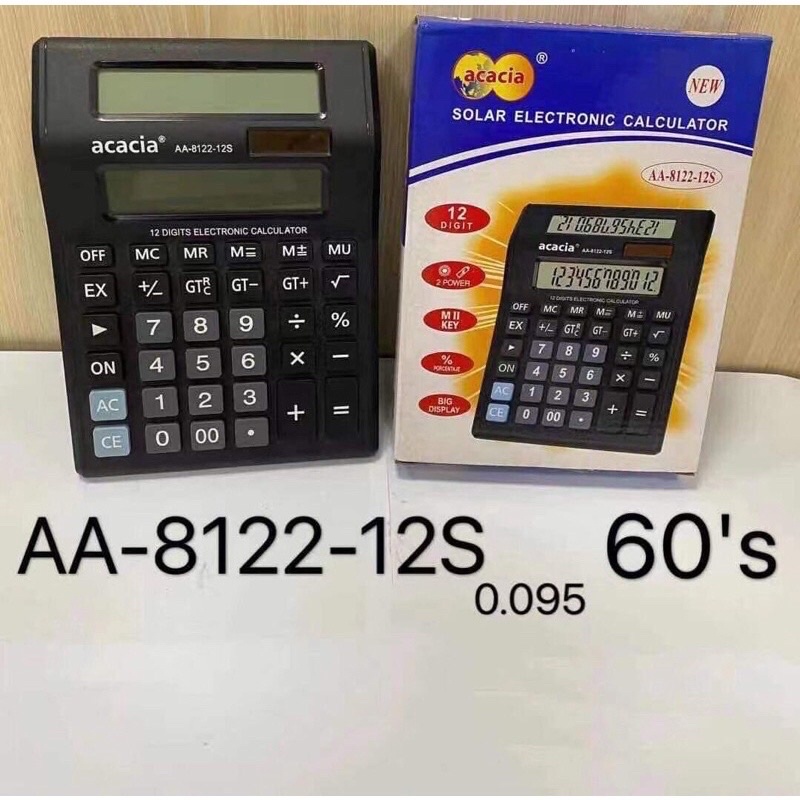 Acacia Solar / Battery Calculator AA-8122-12S Dual screen | Shopee ...