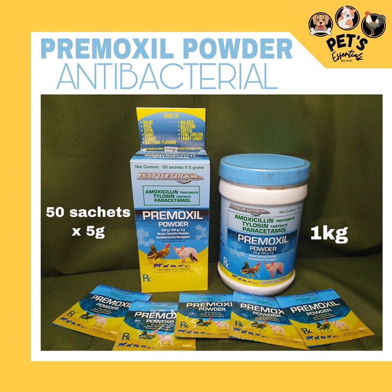 Premoxil Antibacterial Water Soluble Powder 1kg-NEW PRICE / 50sachets ...