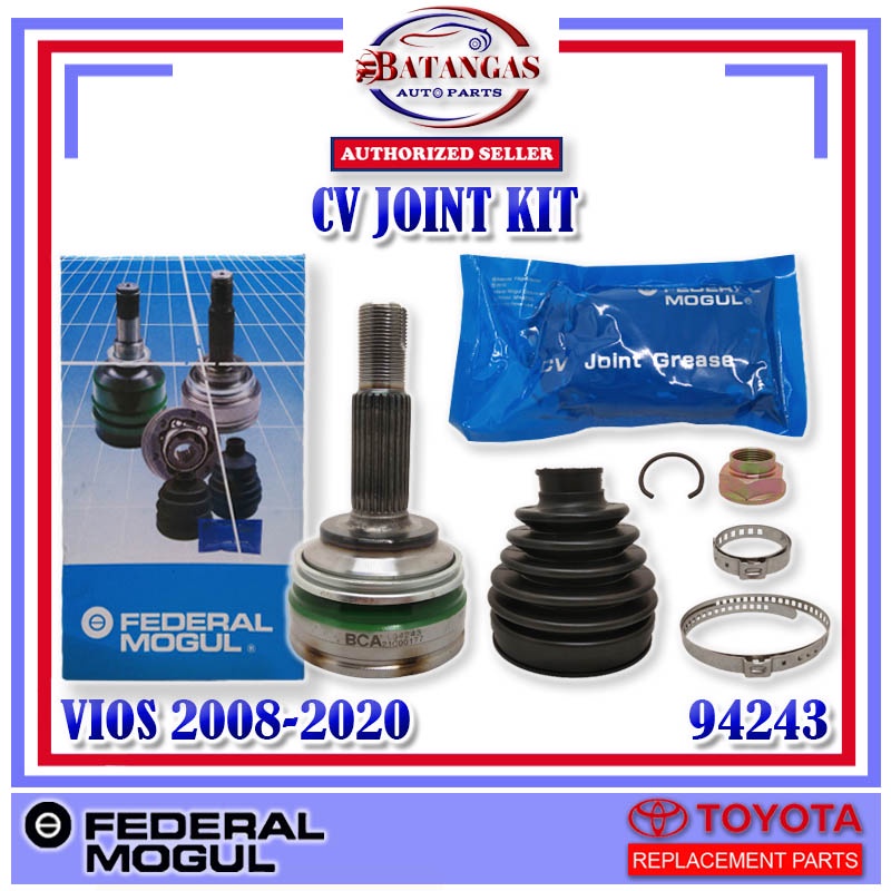 CV JOINT KIT (OUTER TEETH 23) for TOYOTA VIOS BATMAN 2008-2012 94243 ...