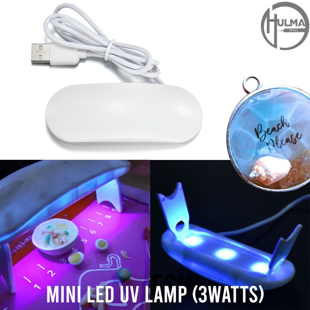 UV lamp mini USB type 6 watts white / UV Led Lamp (UV resin sold ...