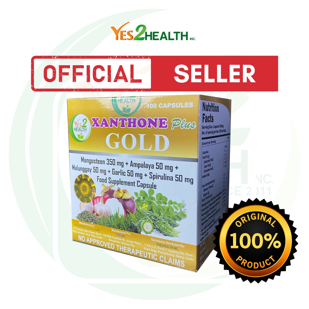 Xanthone Plus Gold Food Supplement Capsule (1 Box: 100 Capsules) | Shopee Philippines