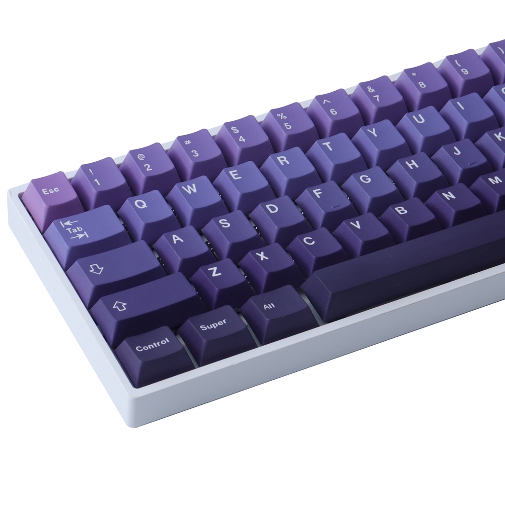 GMK Purple Blue Gradient Keycap 126 Keys PBT Material Cherry Profile ...