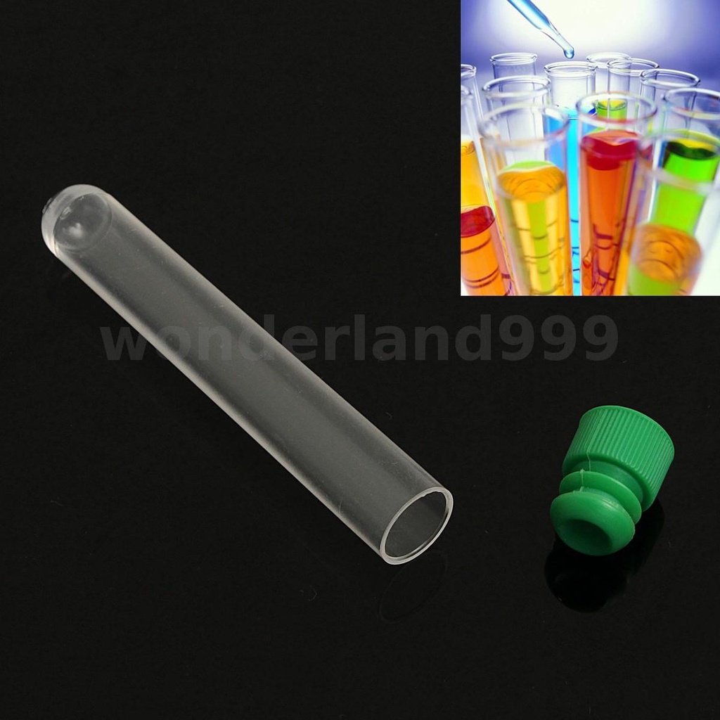 Clear Plastic Test Tubes & cap 12x75mm for shots, wedding favours ...