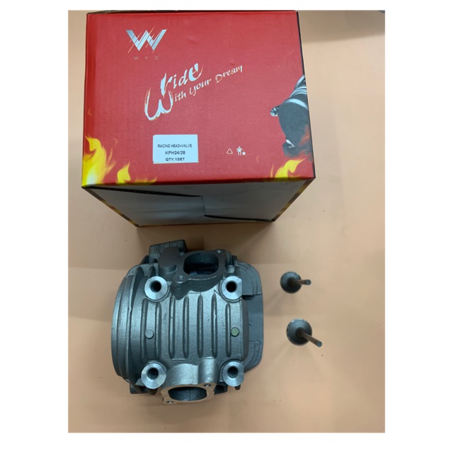 WYD Cylinder Head And Valve Honda Xrm 110/XRM 125 24mm/28mm | Shopee ...