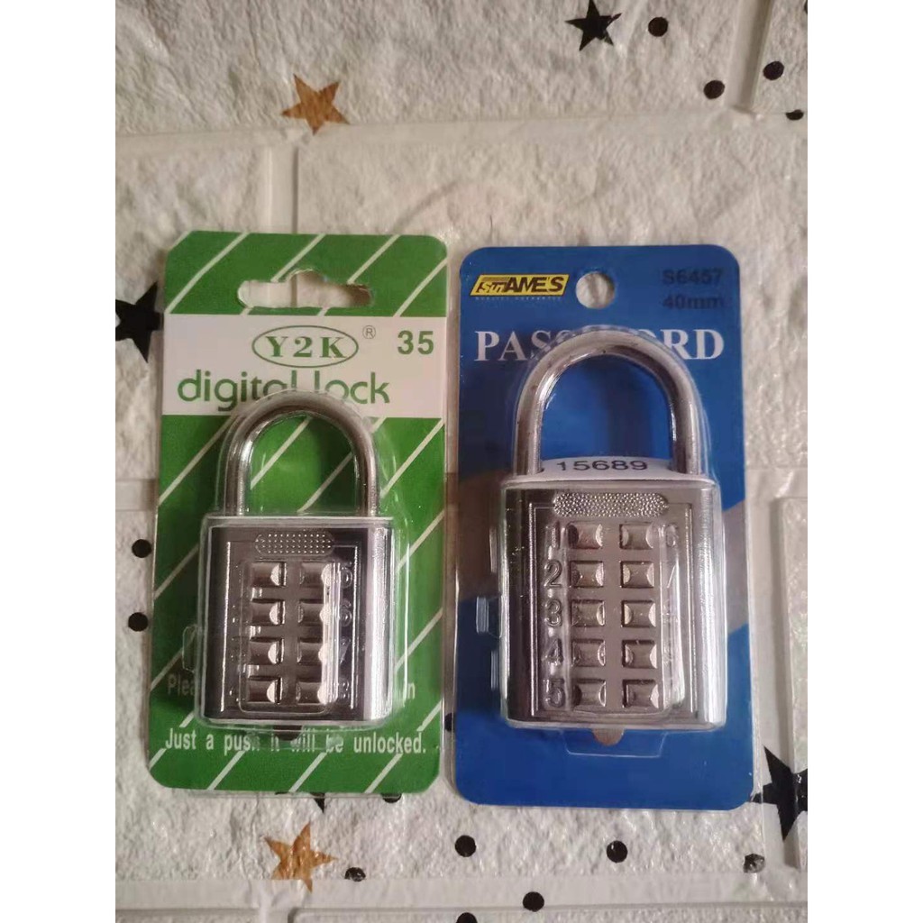 Digital Padlock / Combination Padlock / Number Lock | Shopee Philippines