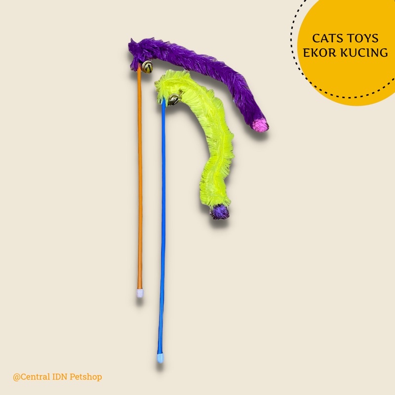 Cat Toy STICK Cat Tail MODEL 40cm | Shopee Philippines