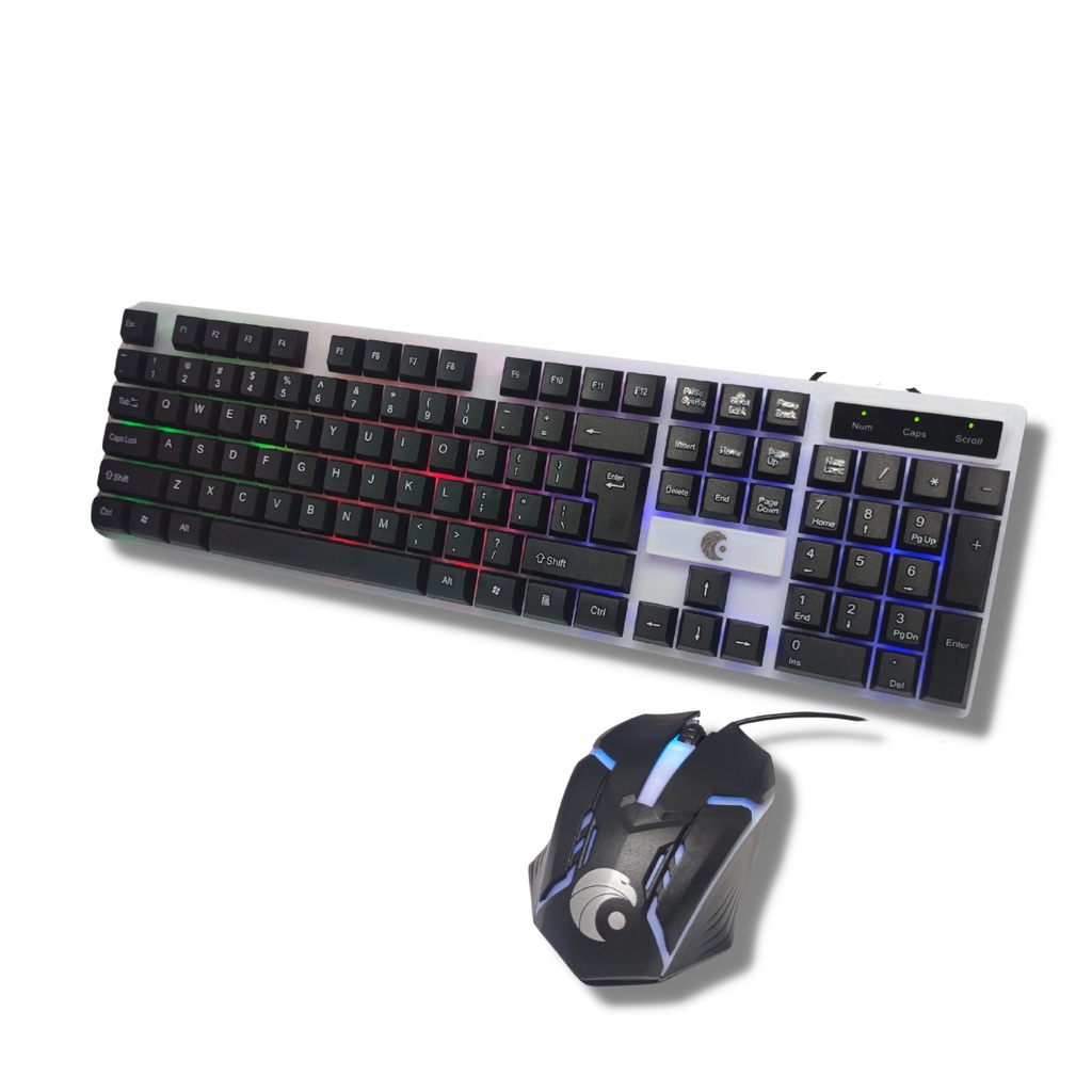 Goldtech GT200 Mechanical Keyboard Mouse Set Combo Office Desktop PC ...