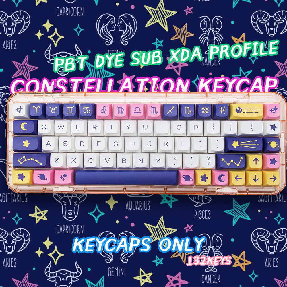 Constellation keycaps 132Keys XDA Profiles PBT Dye-Sublimation of ...