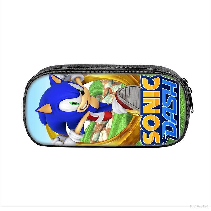 yb3 Sonic the Hedgehog Pencil case Kids Cartoon Pen Bag Students 3D ...