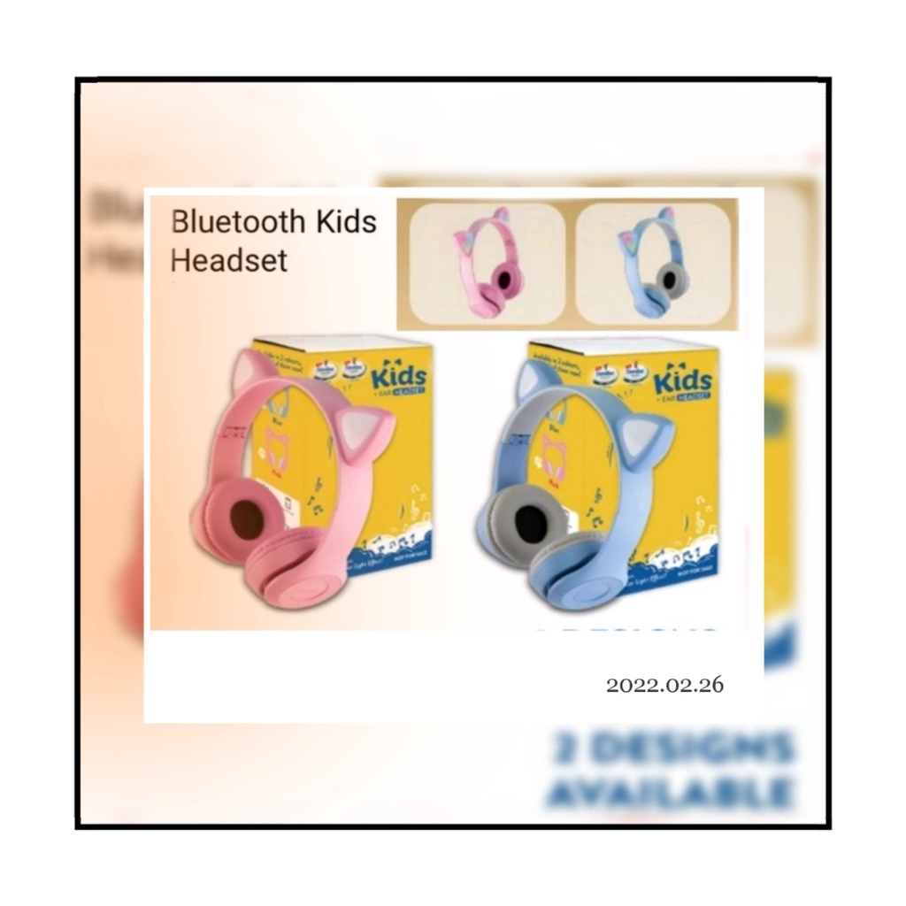 CAT KIDS + LED EAR HEADSET(SIMILAC)(CUTE & UNIQUE SHAPE ) | Shopee ...
