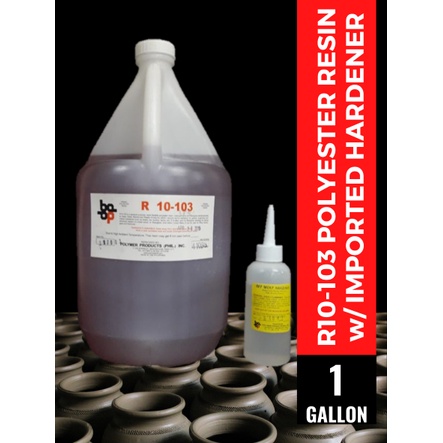 R10-103 Pre-Mixed Polyester Resin 1 kg. / 4 kgs. with 120 cc Imported ...