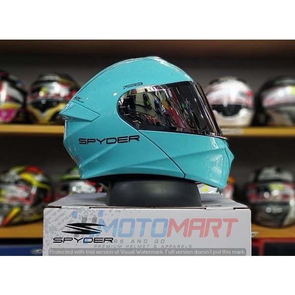SPYDER HELMET HE FORCE PD 7001_SS (AQUA BLUE SO) | Shopee Philippines