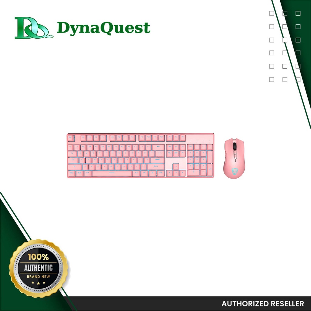 Motospeed Ck700 Wired Mechanical Zeus Combo Pink Keyboard + Mouse ...