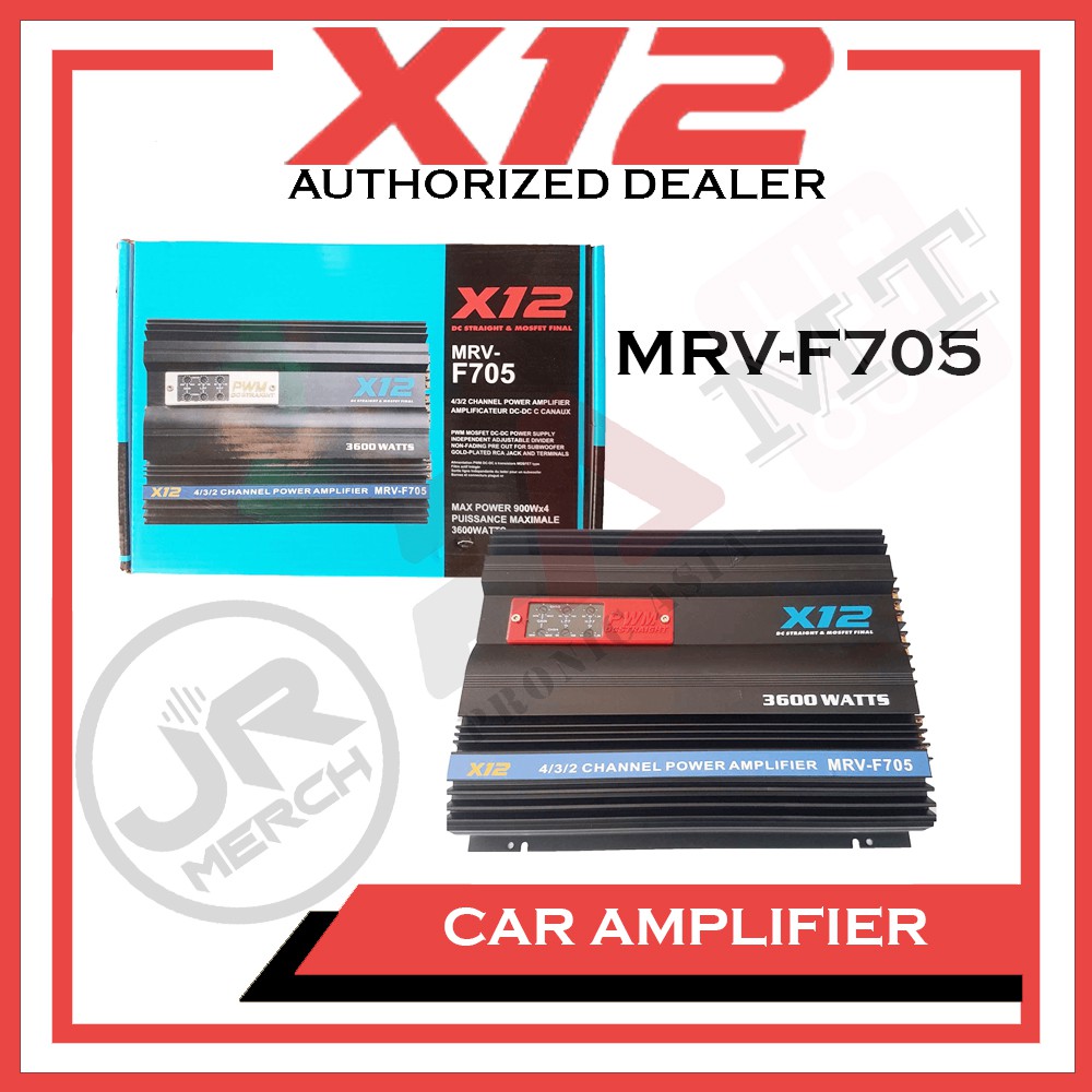 X12 (MRV-F705) 3600 watts 4/3/2 Channel Car Audio Power Amplifier | Shopee Philippines